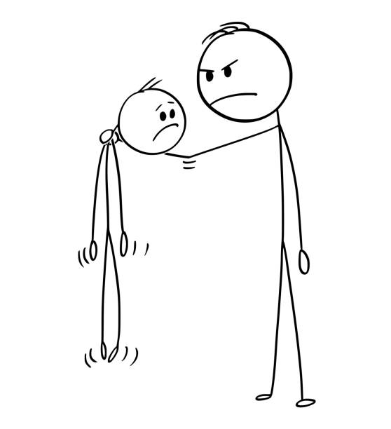 110 Stick Figure Violence Fighting Conflict Stock Illustrations