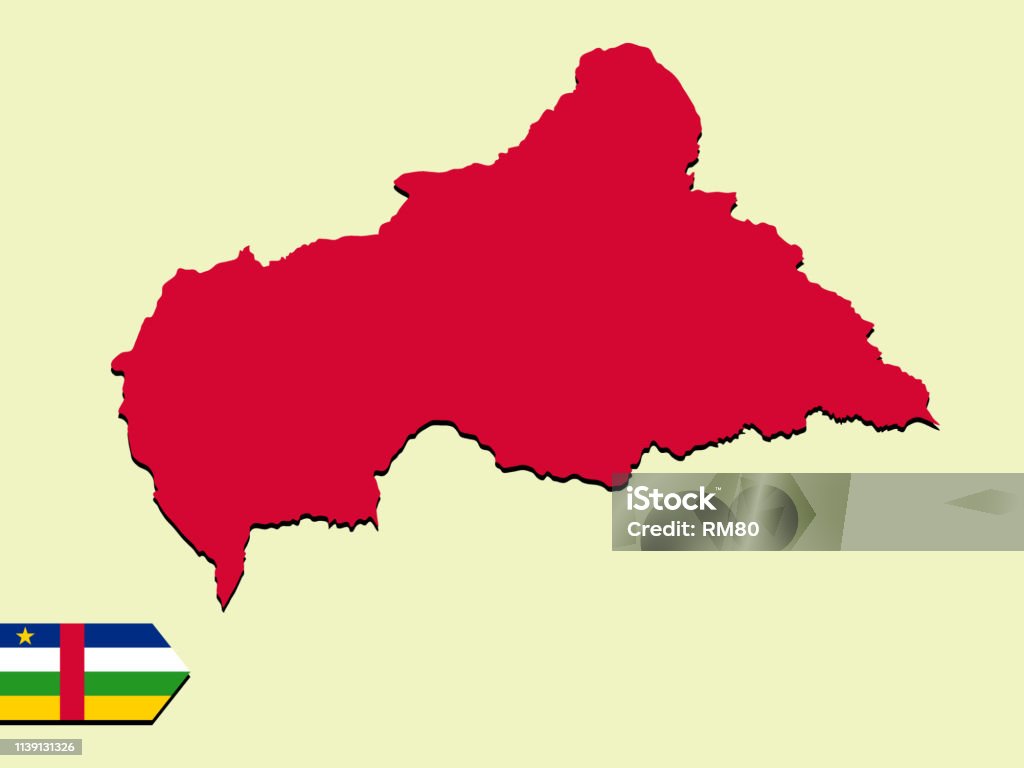 Central African Republic Map Stock Illustration Download Image Now