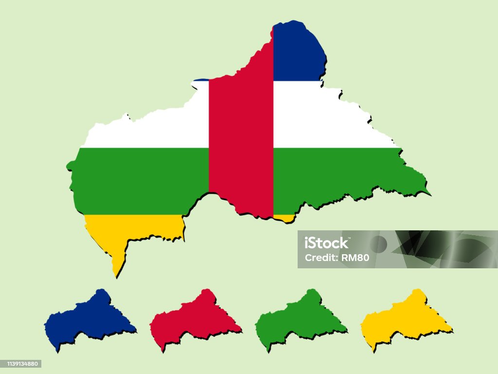 Central African Republic Map Stock Illustration Download Image Now