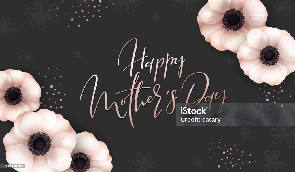 Vector Illustration Of Mothers Day Greetings Banner Template With