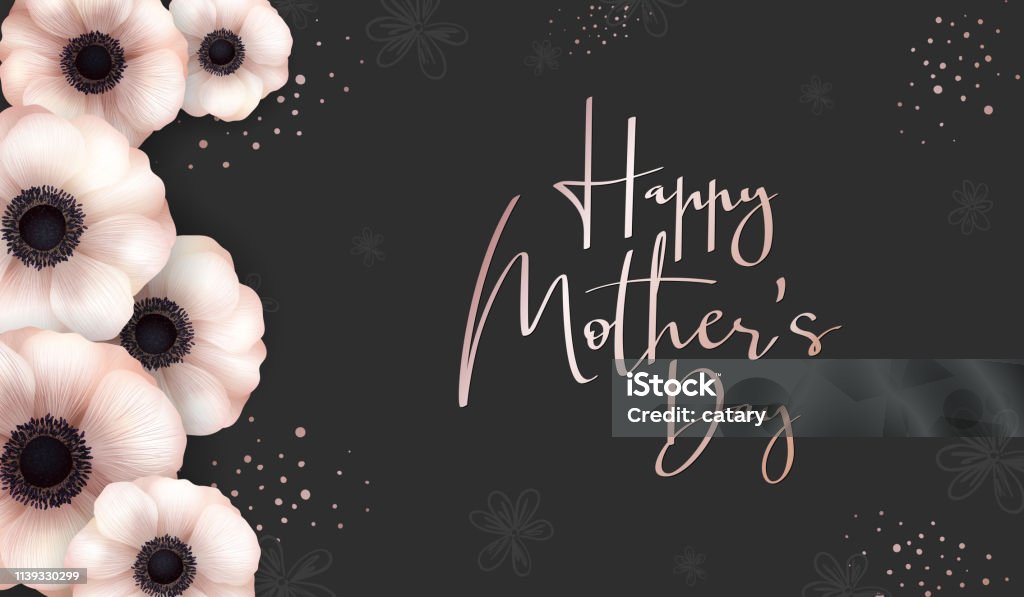 Vector Illustration Of Mothers Day Greetings Banner Template With