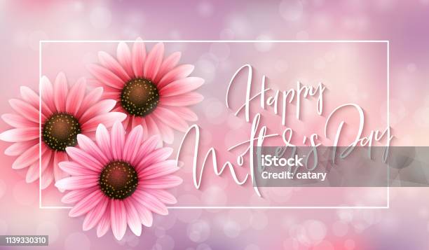 Vector Illustration Of Mothers Day Greetings Banner Template With