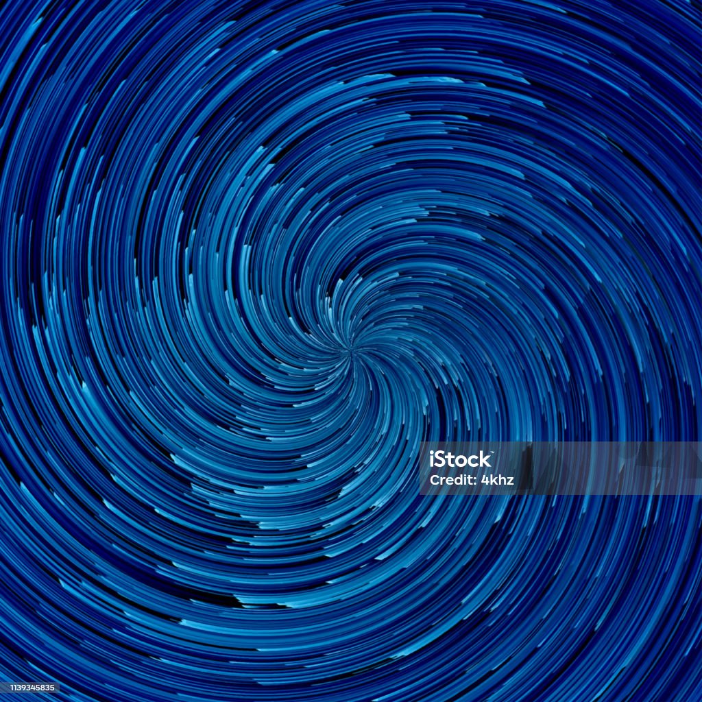 Sfondo Surreale Vortice Vorticoso Blu Immagini Vettoriali Stock E