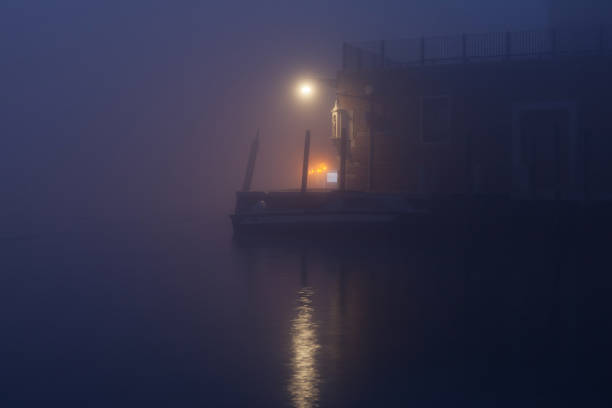 Free Stock Photo of Dark and Foggy Night Over the Ocean | Download Free ...