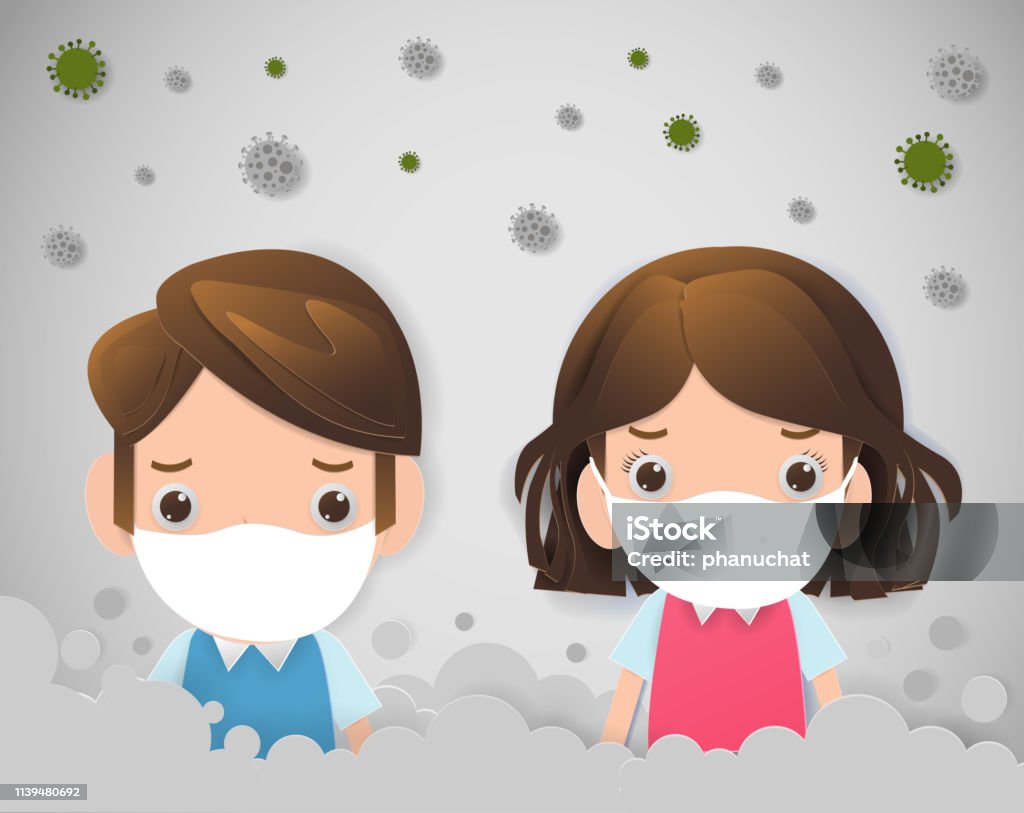 Anakanak Bertopeng Karena Debu Halus Pm 25 Anak Lakilaki Dan Perempuan ... Anakanak Bertopeng Karena Debu Halus Pm 25 Anak Lakilaki Dan Perempuan ...