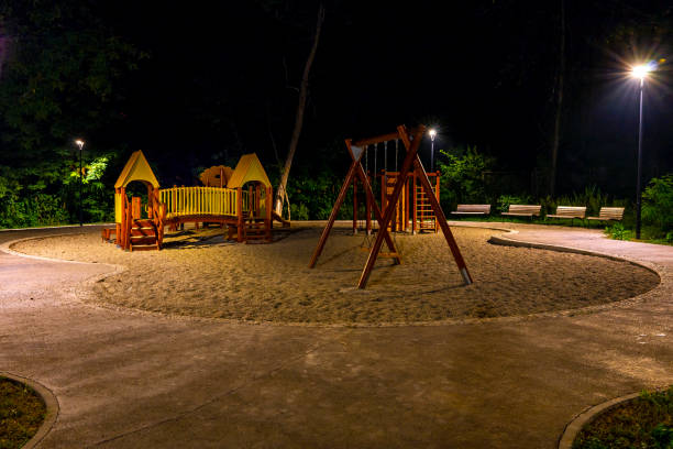 Free Stock Photo of Playground at Night | Download Free Images and Free ...