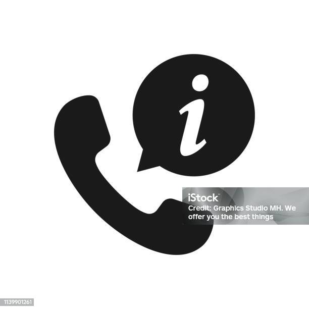 Icône Dinformation Dappel Symbole De Vecteur Dapplication Pour Votre