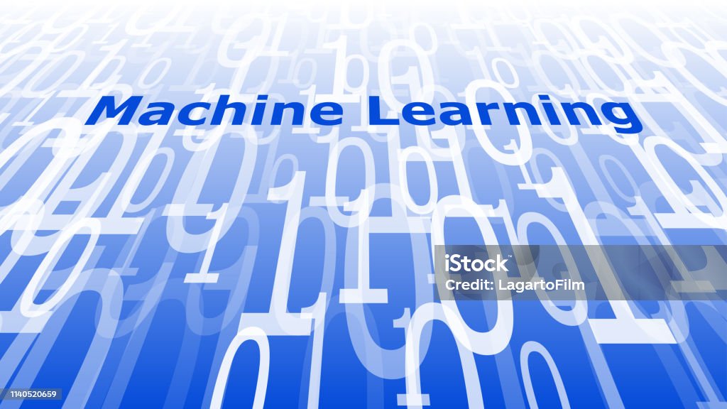 Computer Software Machine Learning Algorithms Symbol Cyber Space Abstraction Numbers Stock