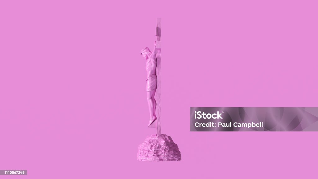 Pink Jesus Christ On The Cross With A Crown Of Thorns Jesus Of Nazareth