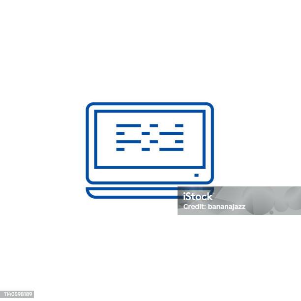Perlindungan Data Dan Konsep Ikon Garis Enkripsi Perlindungan Data Dan