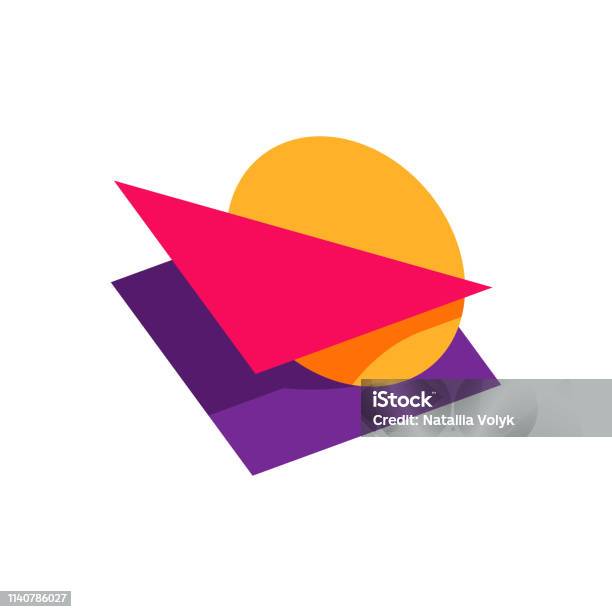 Template Desain Abstrak Berwarnawarni Ilustrasi Stok Unduh Gambar