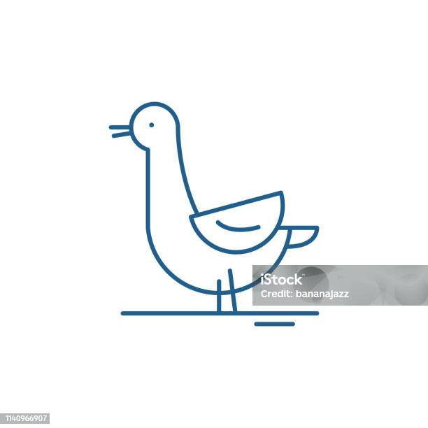 Concept Dicône De Ligne De Gus Symbole De Vecteur Plat Gus Signe
