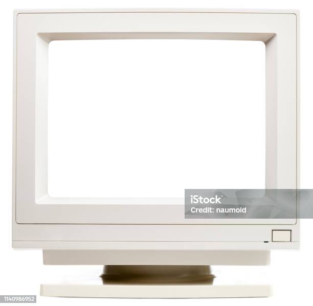 Photo Libre De Droit De Vieux Moniteur Dordinateur Crt Avec Lécran De