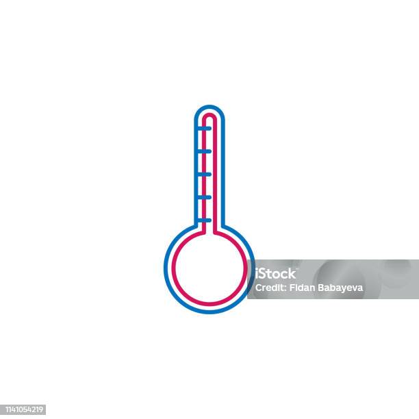 Medis Ikon Berwarna Termometer Unsur Ilustrasi Obat Ikon Tanda Dan