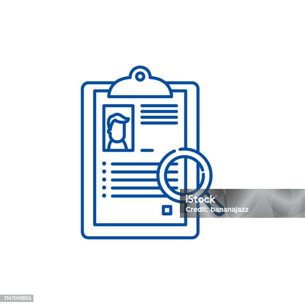 Konsep Ikon Garis Ringkasan Ringkasan Simbol Vektor Datar Tanda