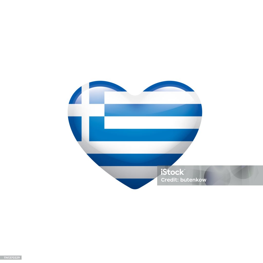 Ilustración De Bandera De Grecia Ilustración Vectorial Sobre Un Fondo