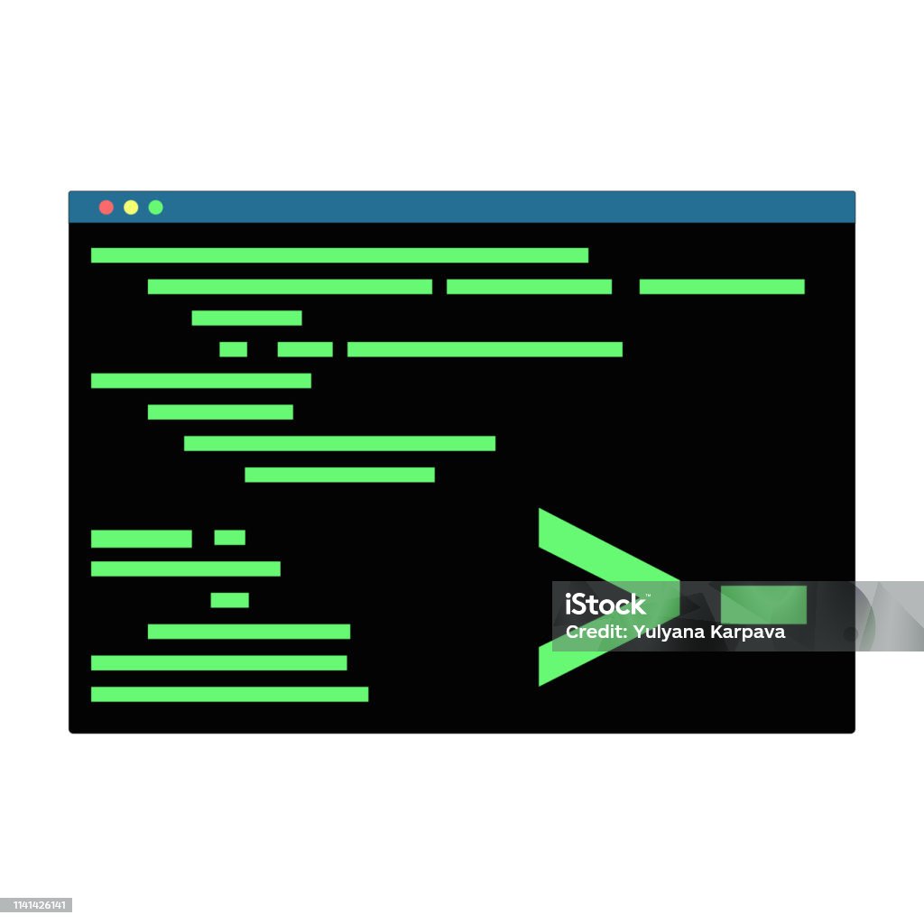 Interface De Ligne De Commande Cli Vector It Illustration Icône Vecteurs Libres De Droits Et
