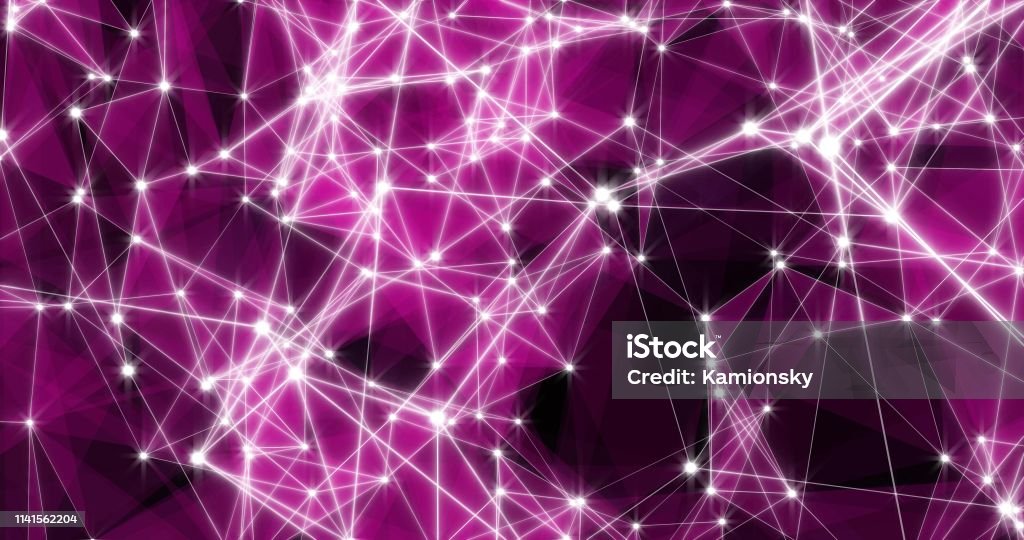 Latar Belakang Abstrak Dinamis Plexus Teknologi Futuristik Render 3d