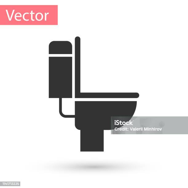 Beyaz Arka Planda Izole Gri Tuvalet Kase Simgesi Vektör Illustration ... Beyaz Arka Planda Izole Gri Tuvalet Kase Simgesi Vektör Illustration ...