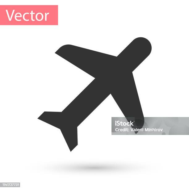 Beyaz Arka Planda Izole Gri Düzlem Simgesi Uçan Uçak Simgesi Airliner ... Beyaz Arka Planda Izole Gri Düzlem Simgesi Uçan Uçak Simgesi Airliner ...