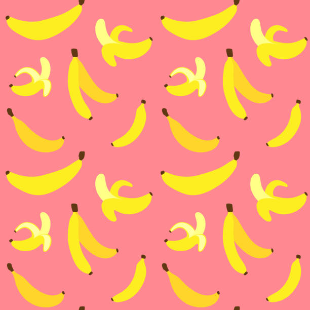 32600 Pisang Patterns Ilustrasi Grafik Vektor And Clip Art Bebas