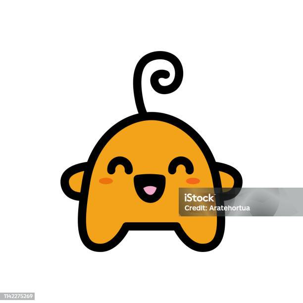 Personnage Mignon De Dessin Animé Disolement Sur Le Fond Blanc Vecteurs
