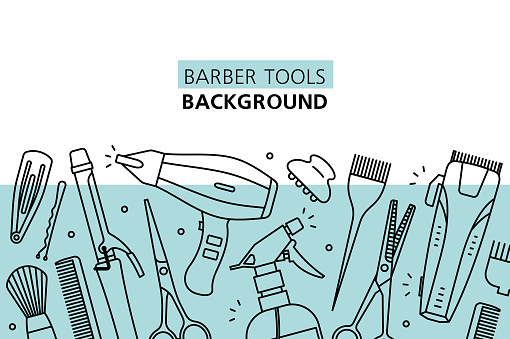 Fond Doutils De Barbier Vecteurs Libres De Droits Et Plus Dimages
