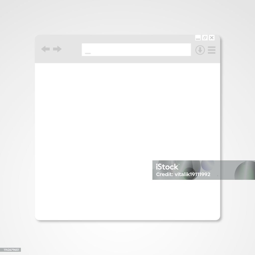 Browser Window Internet Document Mockup Website In Flat Style Page ... Browser Window Internet Document Mockup Website In Flat Style Page ...