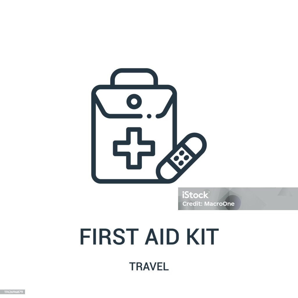 Erstehilfeset Iconvektor Aus Der Reiserholung Dünne Linie Erstehilfekit ... Erstehilfeset Iconvektor Aus Der Reiserholung Dünne Linie Erstehilfekit ...