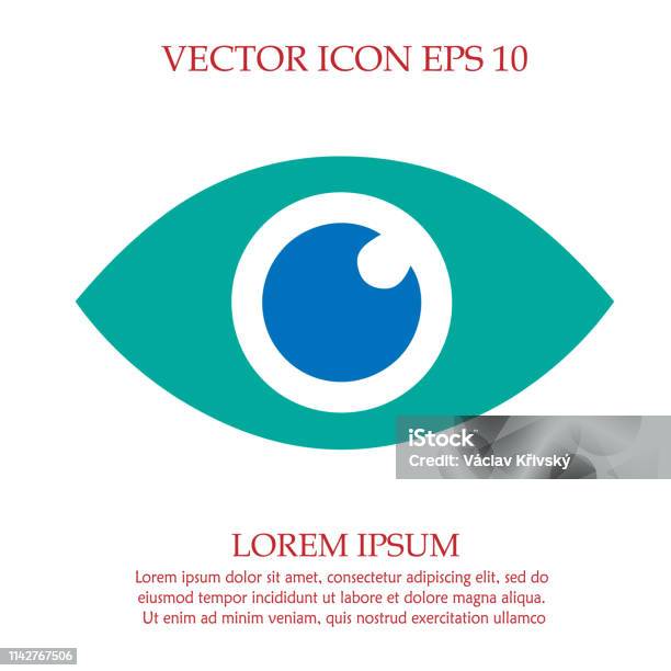 Icône De Vecteur Doeil Eps 10 Symbole Vectoriel Simple Isolé Vecteurs