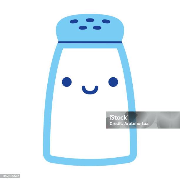 Graphisme Mignon De Sel De Dessin Animé Disolement Sur Le Fond Blanc