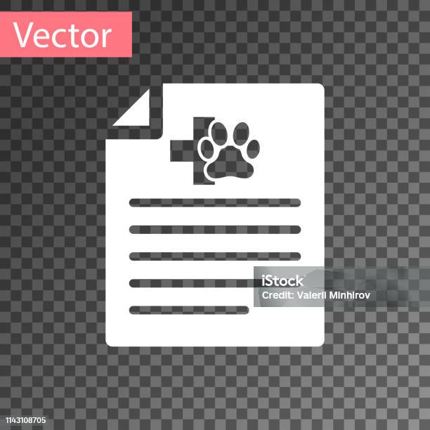 Certificat Médical Blanc Pour Voyage Avec Licône De Chien Ou De Chat