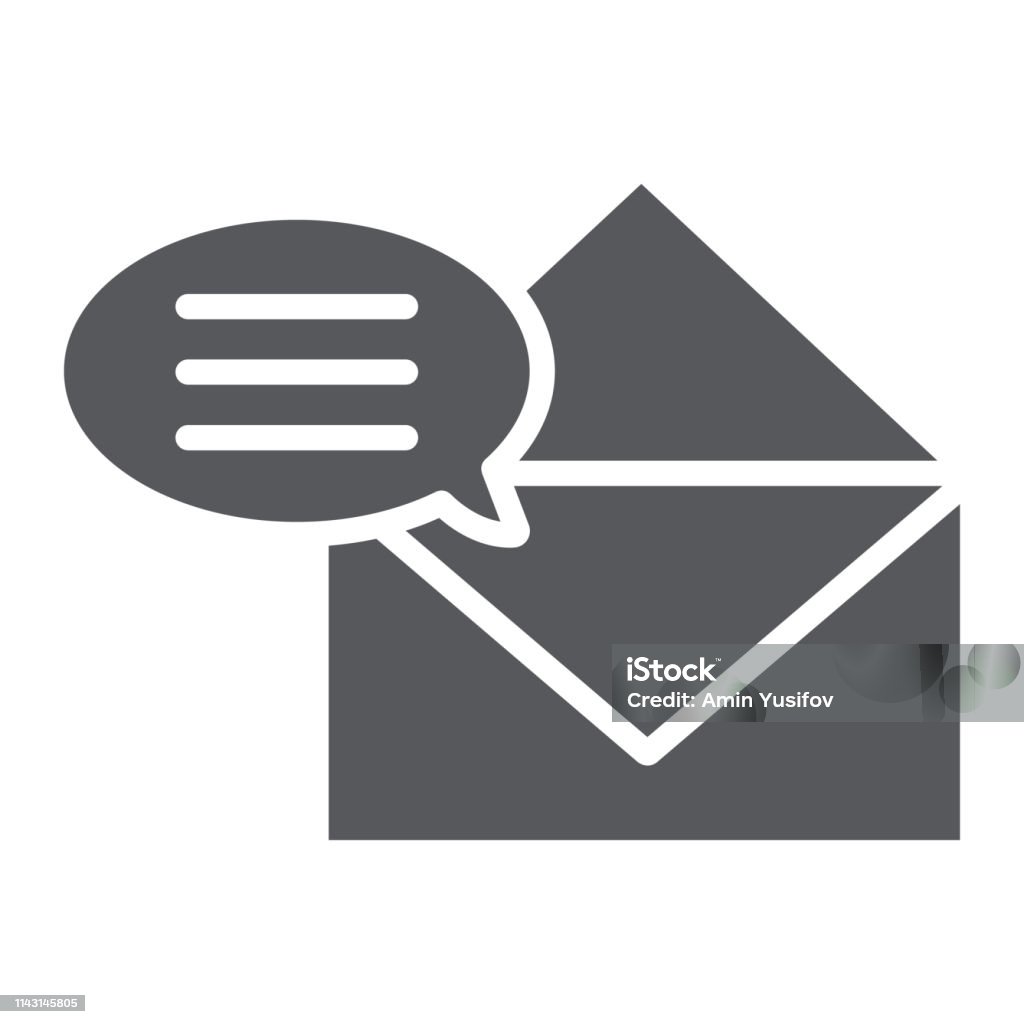 Korrespondenz Glypymbol Email Und Email Umschlagzeichen Vektorgrafik ... Korrespondenz Glypymbol Email Und Email Umschlagzeichen Vektorgrafik ...