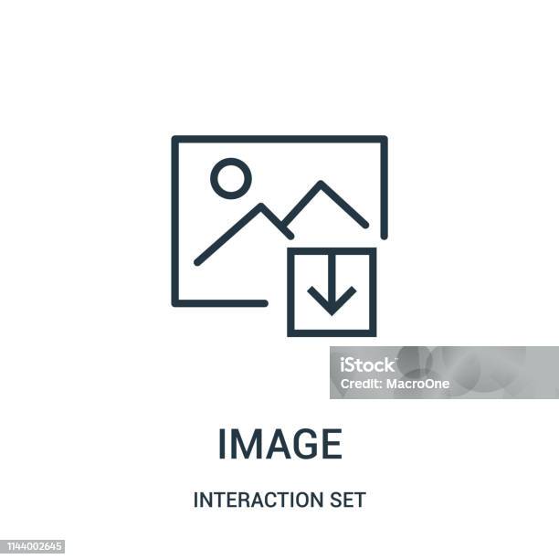 Vektor Ikon Gambar Dari Koleksi Set Interaksi Ilustrasi Vektor Ikon