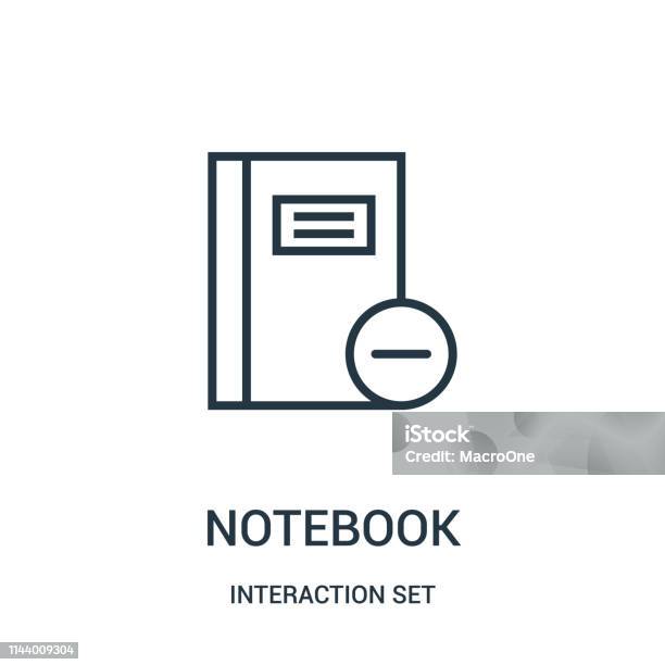Vektor Ikon Buku Catatan Dari Kumpulan Interaksi Ilustrasi Ikon ... Vektor Ikon Buku Catatan Dari Kumpulan Interaksi Ilustrasi Ikon ...