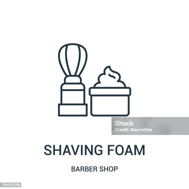 Vektor Ikon Busa Cukur Dari Koleksi Barber Shop Garis Tipis Mencukur ... Vektor Ikon Busa Cukur Dari Koleksi Barber Shop Garis Tipis Mencukur ...