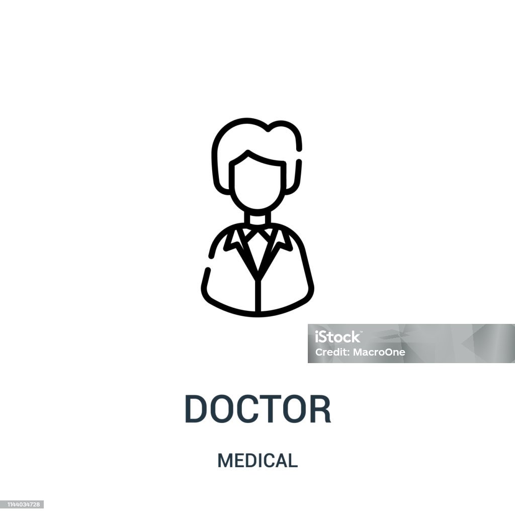 Ilustración De Vector De Icono Médico De La Colección Médica Ilustración De Vector De Contorno