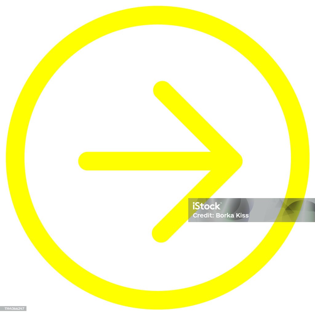 Yellow Arrow Pointing Right Direction Symbol Yellow Directional Arrow ... Yellow Arrow Pointing Right Direction Symbol Yellow Directional Arrow ...