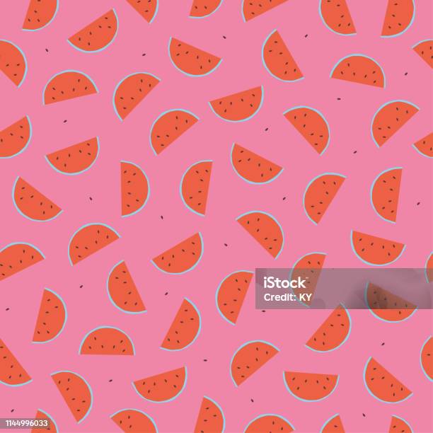 Motif Sans Soudure De Fruits Tropicaux Illustration De Melon Deau