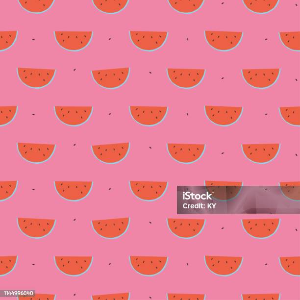 Motif Sans Soudure De Fruits Tropicaux Illustration De Melon Deau