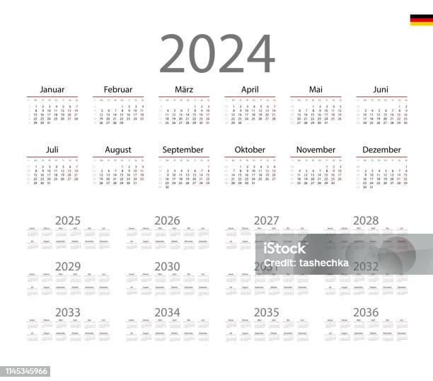 Duitse Kalender Voor 2024 Week Start Op Maandag Stockvectorkunst en ... Duitse Kalender Voor 2024 Week Start Op Maandag Stockvectorkunst en ...