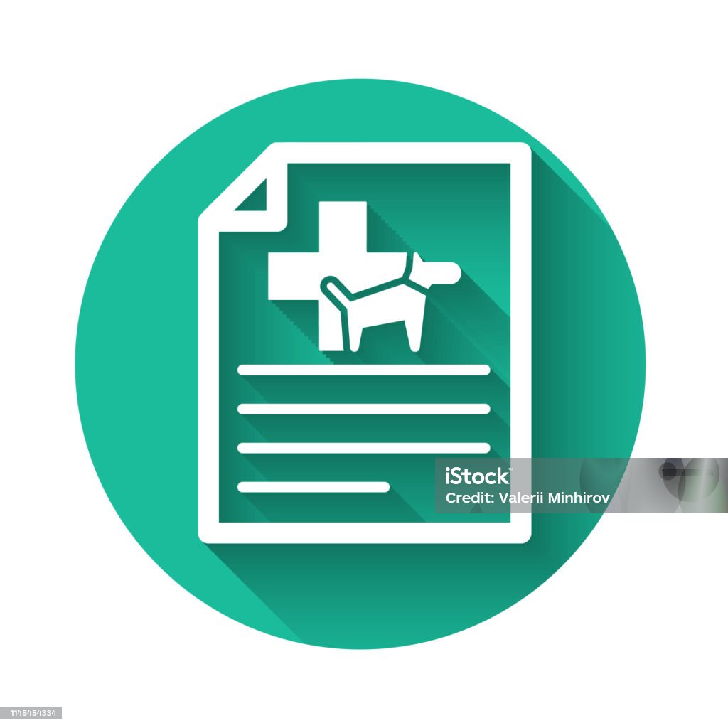 Certificat Médical Blanc Pour Voyage Avec Licône De Chien Ou De Chat