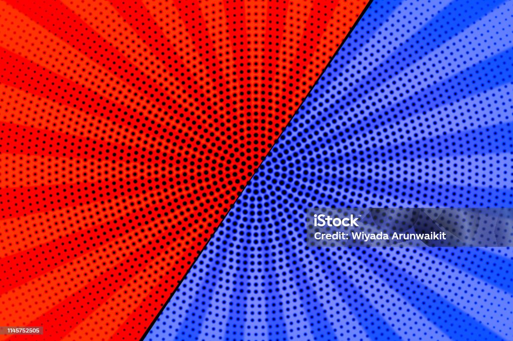 Comic Book Versus Template Background Classic Popart Style Superhero