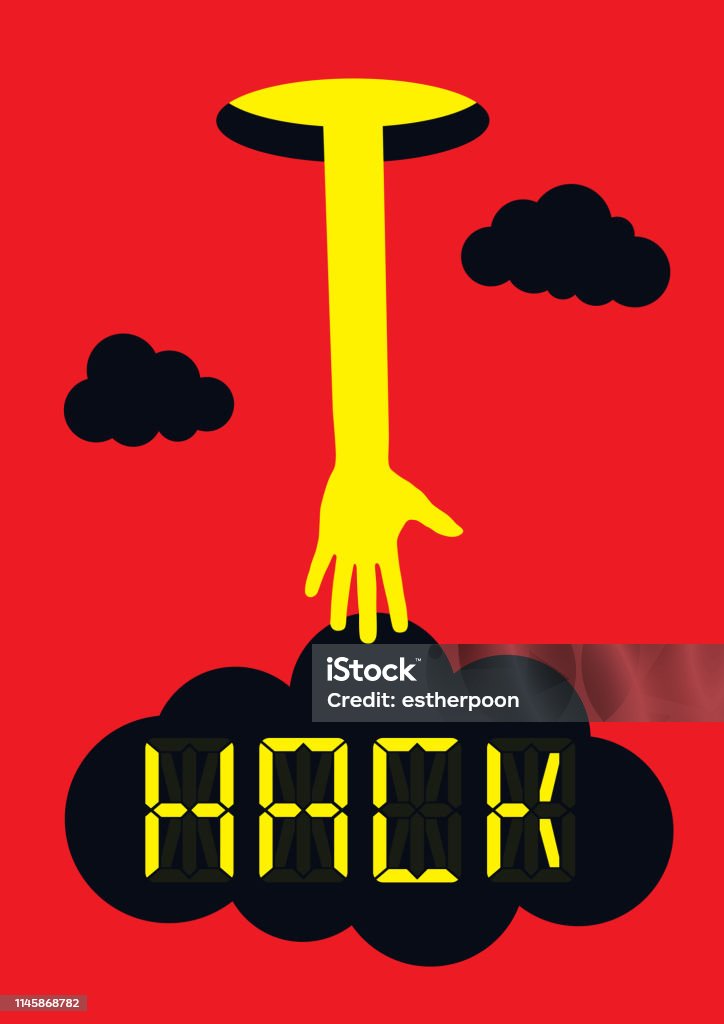 Hacker Steal Your Data Concept Stock Illustration Download Image Now Abstract Alertness