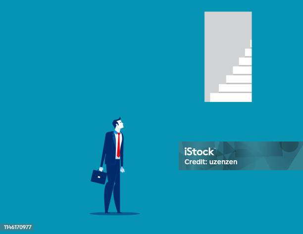 Pengusaha Melihat Pintu Terlalu Untuk Mencapai Konsep Bisnis Vektor ... Pengusaha Melihat Pintu Terlalu Untuk Mencapai Konsep Bisnis Vektor ...