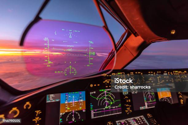 Photo Libre De Droit De Vue Du Lever Du Soleil Du Cockpit Davion