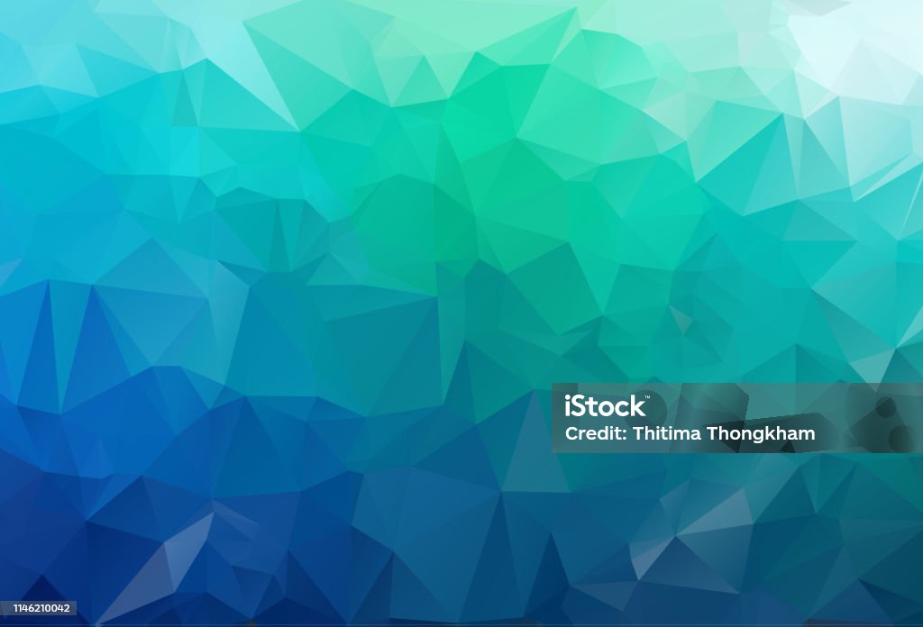 Dark Blue Green Vector Blurry Triangle Template Triangular Geometric