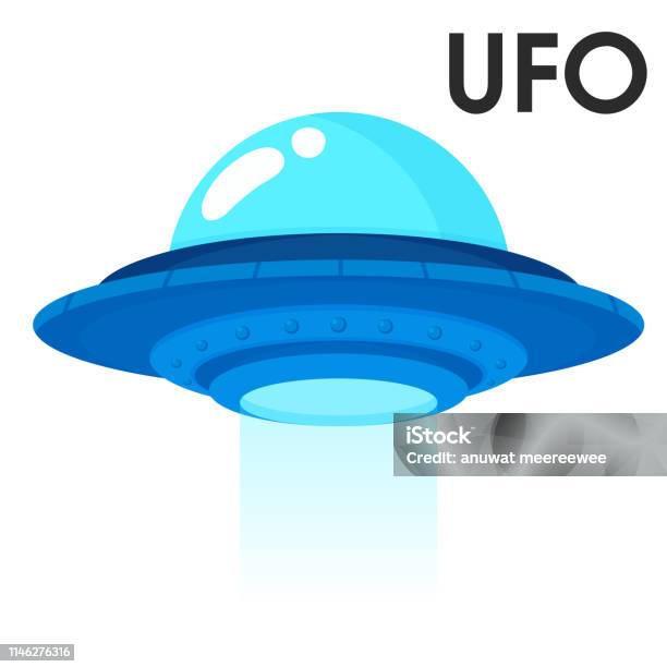 Pesawat Ruang Angkasa Kartun Lucu Dari Luar Angkasa Atau Ufo Alien