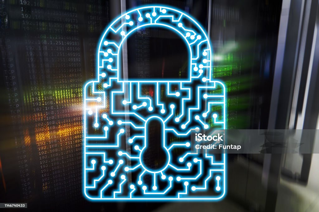 Ikon Kunci Keamanan Cyber Informasi Perlindungan Data Privasi Internet