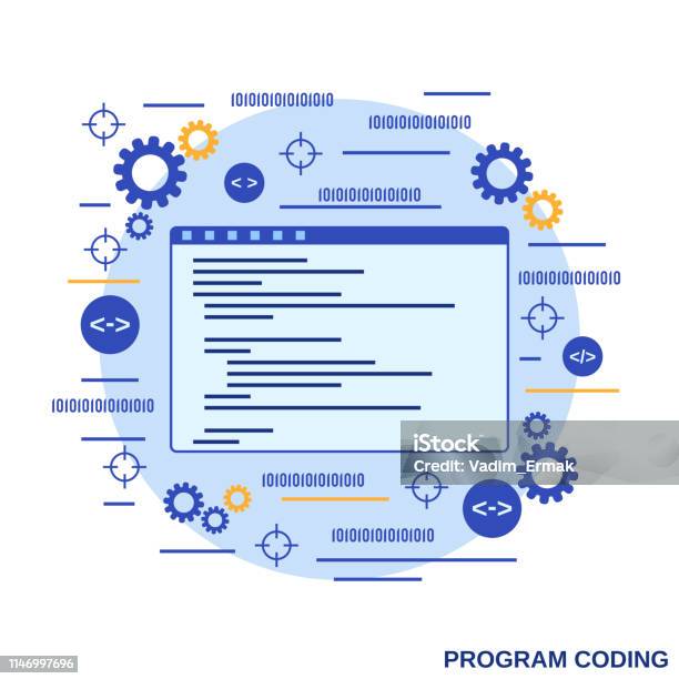 Program Coding Application Development Vector Concept Stock ... Program Coding Application Development Vector Concept Stock ...